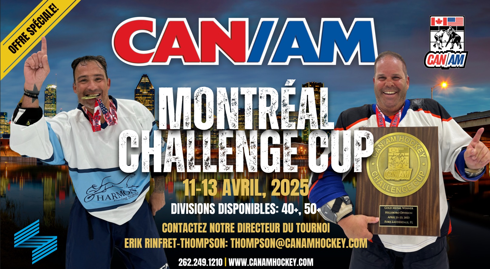 Adult tournament April 11th to 13th 2025 – Sportplexe